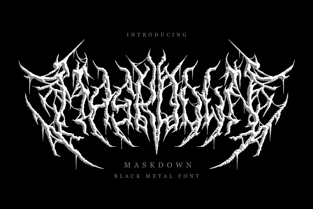 Maskdown Font Free Download UI Freebies