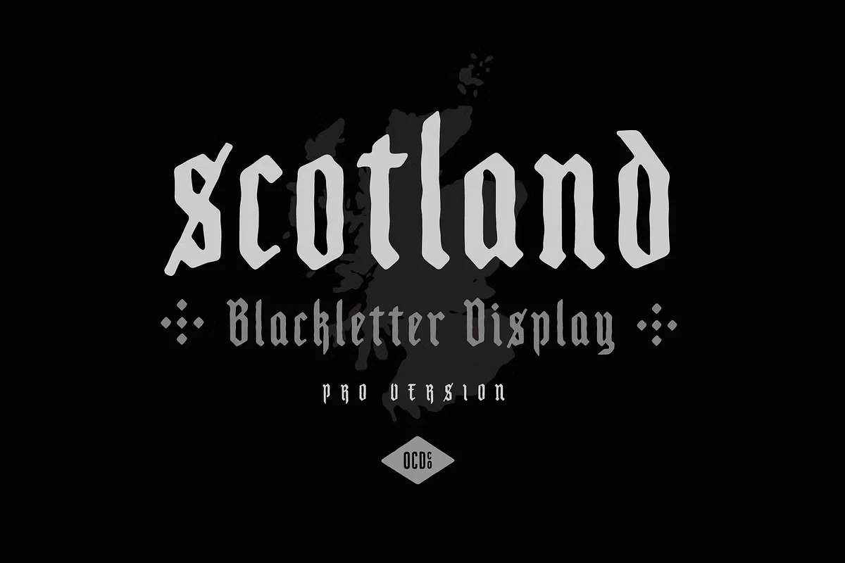 Scotland Font Free Download - Blackletter Fonts