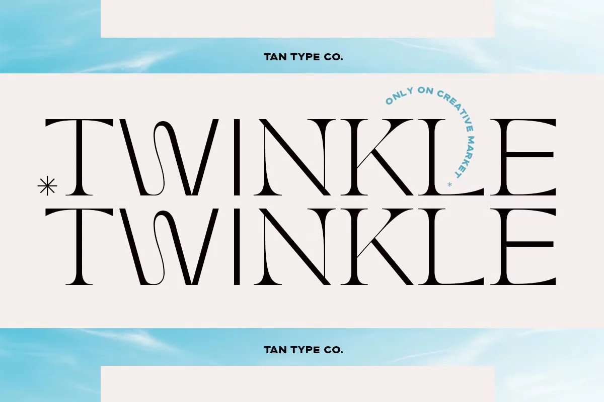 TAN - TWINKLE Font Free Download - Serif Fonts