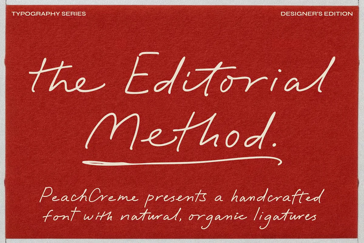 The Editorial Method Font Free Download - UIFreebies